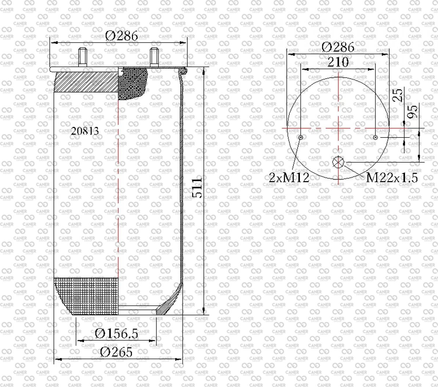;0175005; 21222239; 2229000300; - 9813 P TRUCKTURK; SAF 4 CİVATALI AÇIK ...